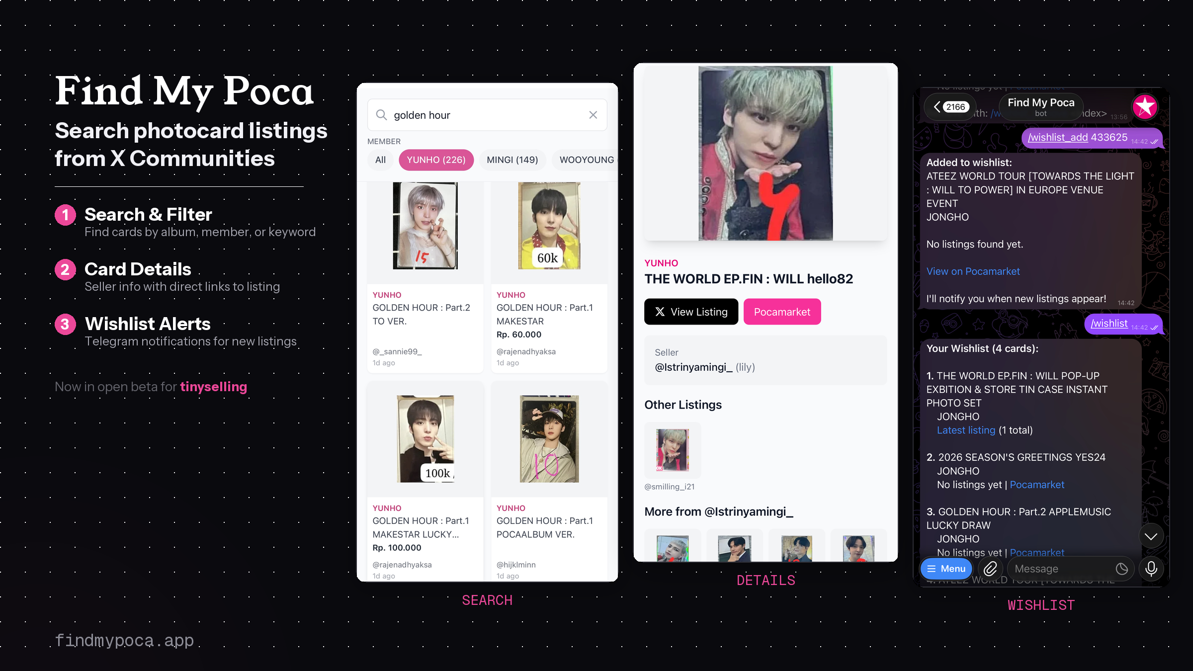 findmypoca - K-pop Photocard Database